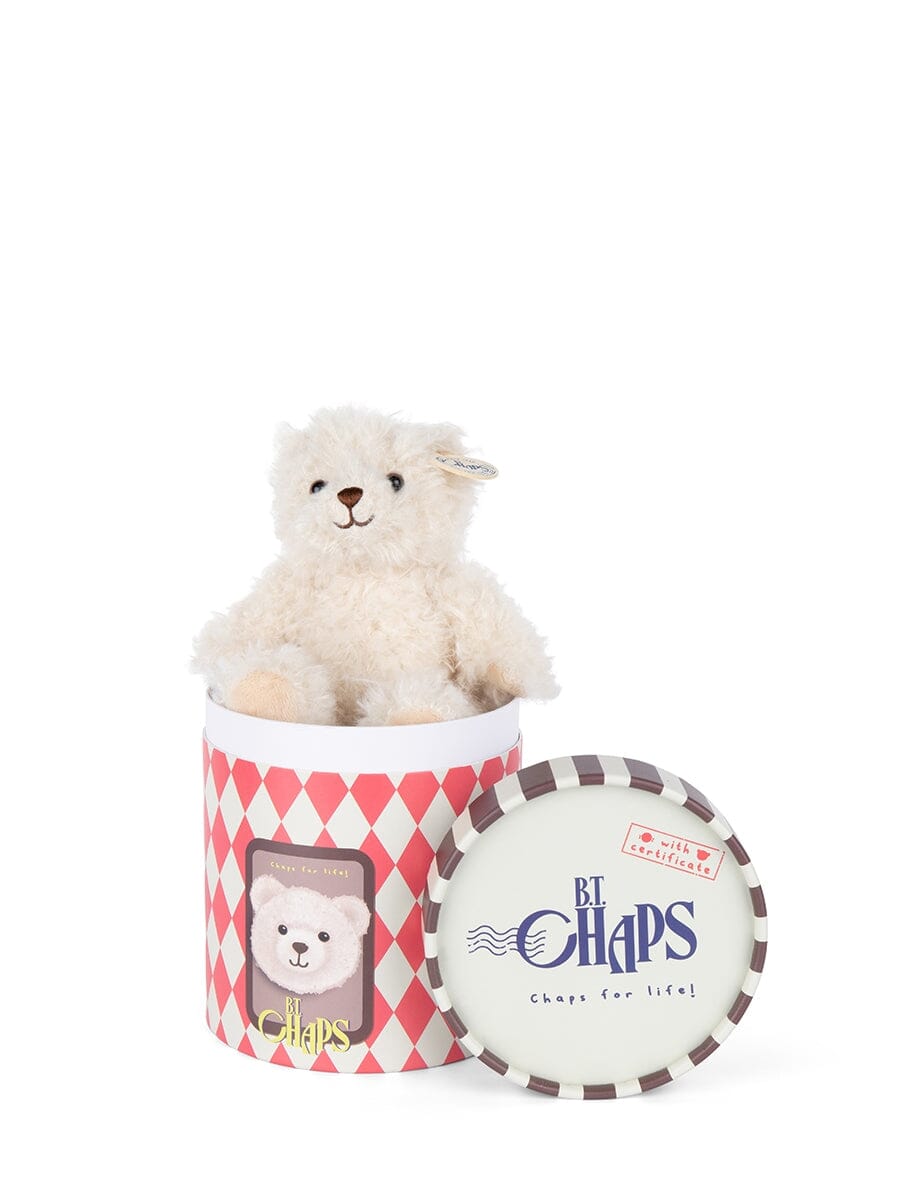 BON TON TOYS „Walter“ Mini-Bär 12 cm in Geschenkbox – Weiß